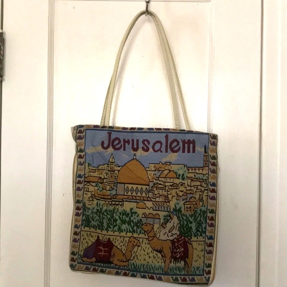 Akram Al-Hasasneh | Bags | Jerusalem Embroidered Tote Bag Made In ...